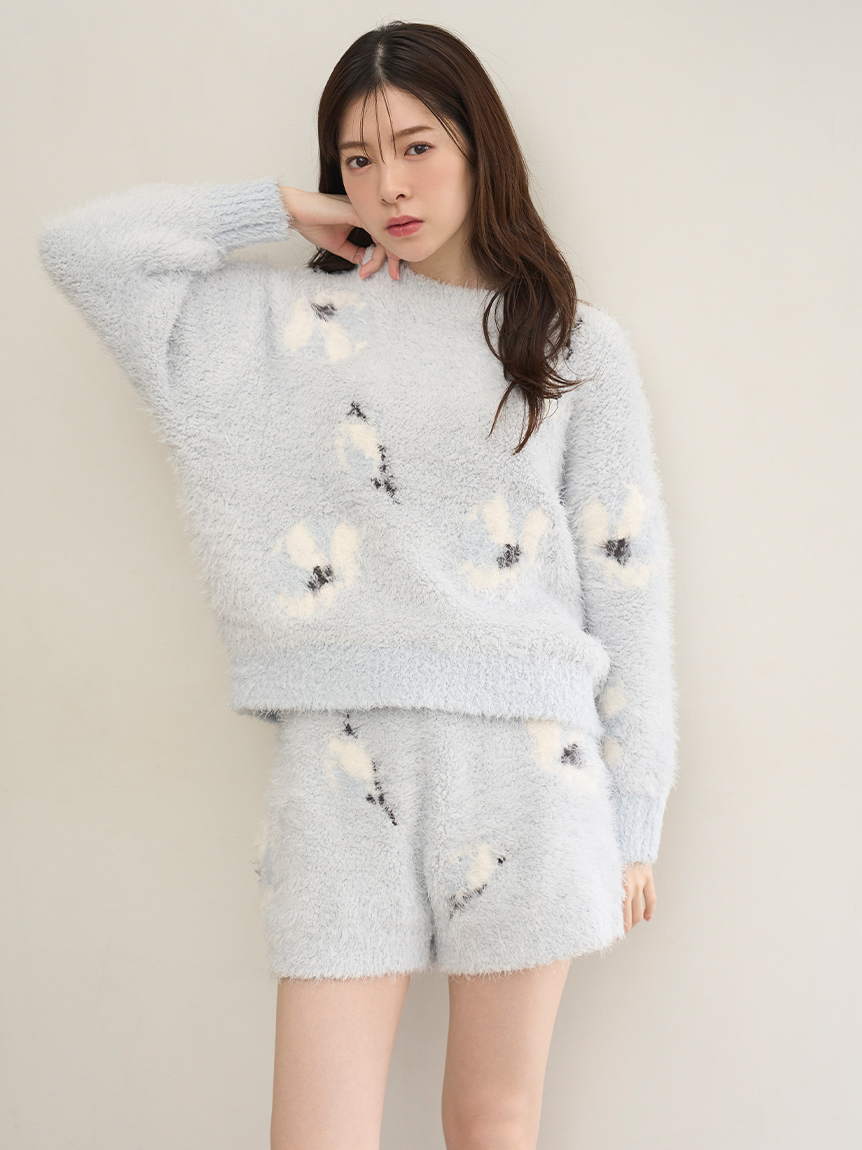 リブフリースプリント開襟シャツ(シャツ＆ブラウス)｜スナイデルホーム