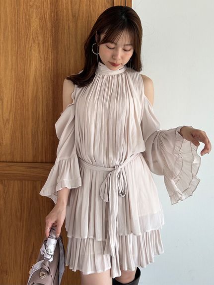 コールドショルダーセットアップ(マキシ・ロングワンピース)｜ワンピース｜SNIDEL(スナイデル)の通販サイト 【公式】