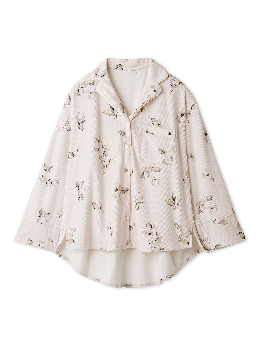 リブフリースプリント開襟シャツ(シャツ＆ブラウス)｜スナイデルホーム