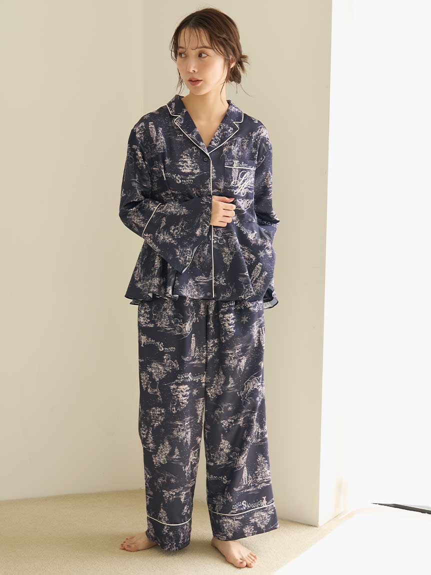 Warm Satin】ホリデージュイ開襟シャツ(シャツ＆ブラウス)｜スナイデル