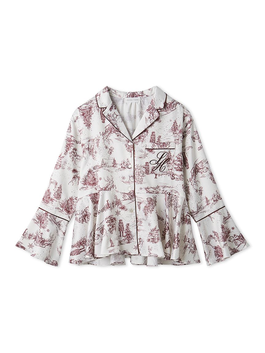 Warm Satin】ホリデージュイ開襟シャツ(シャツ＆ブラウス)｜スナイデル