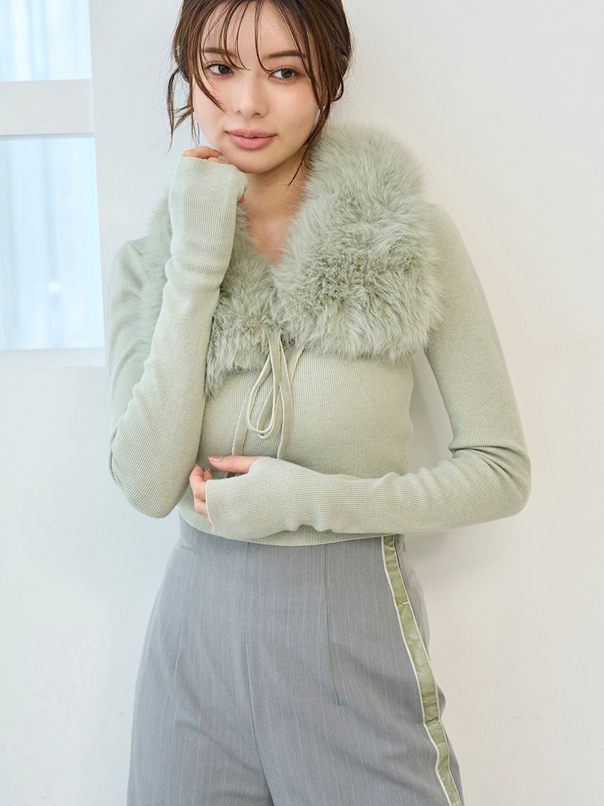 ティペットファーニット(ニット)｜トップス｜SNIDEL(スナイデル)の通販