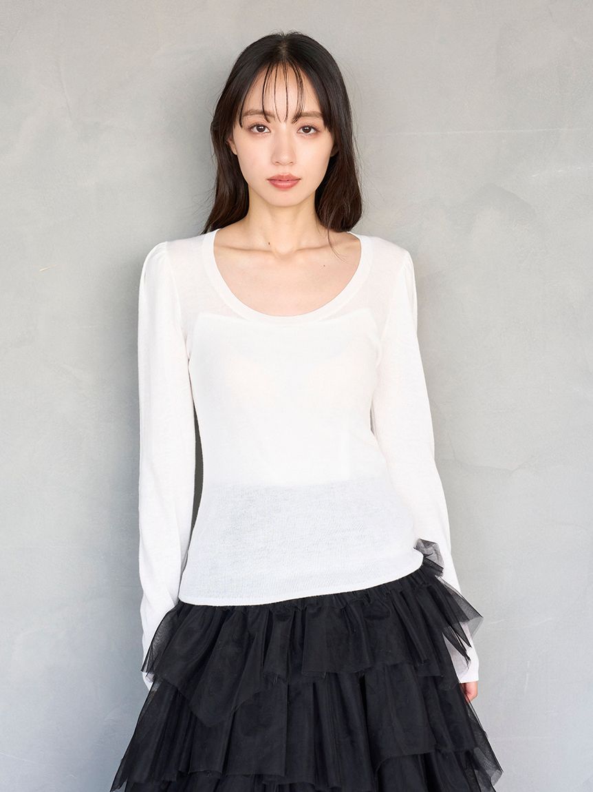 レイヤードニット(ニット)｜トップス｜SNIDEL(スナイデル)の通販サイト